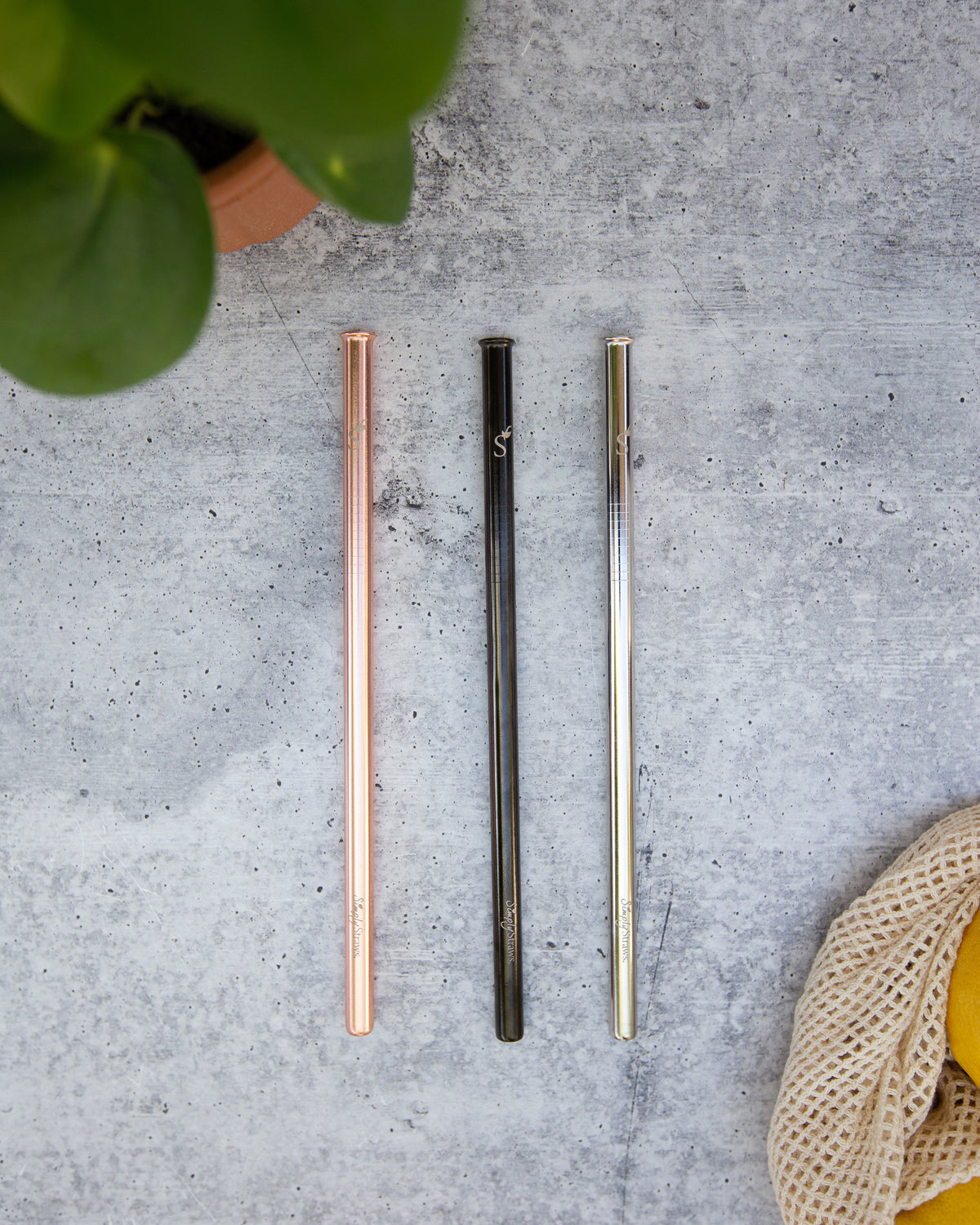 STAINLESS STEEL SINGLE REUSABLE STRAW– Simply Straws
